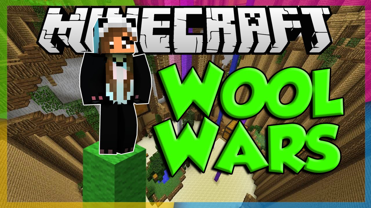 WOOL WARS - Muito ruim em PVP. (Minecraft Minigames) - YouTube