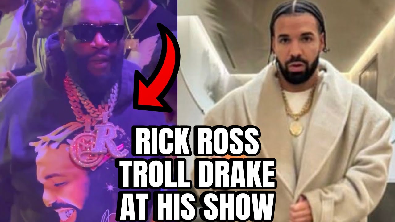 Rick Ross TROLL Drake And Wear A Hoodie With His Face On It - YouTube