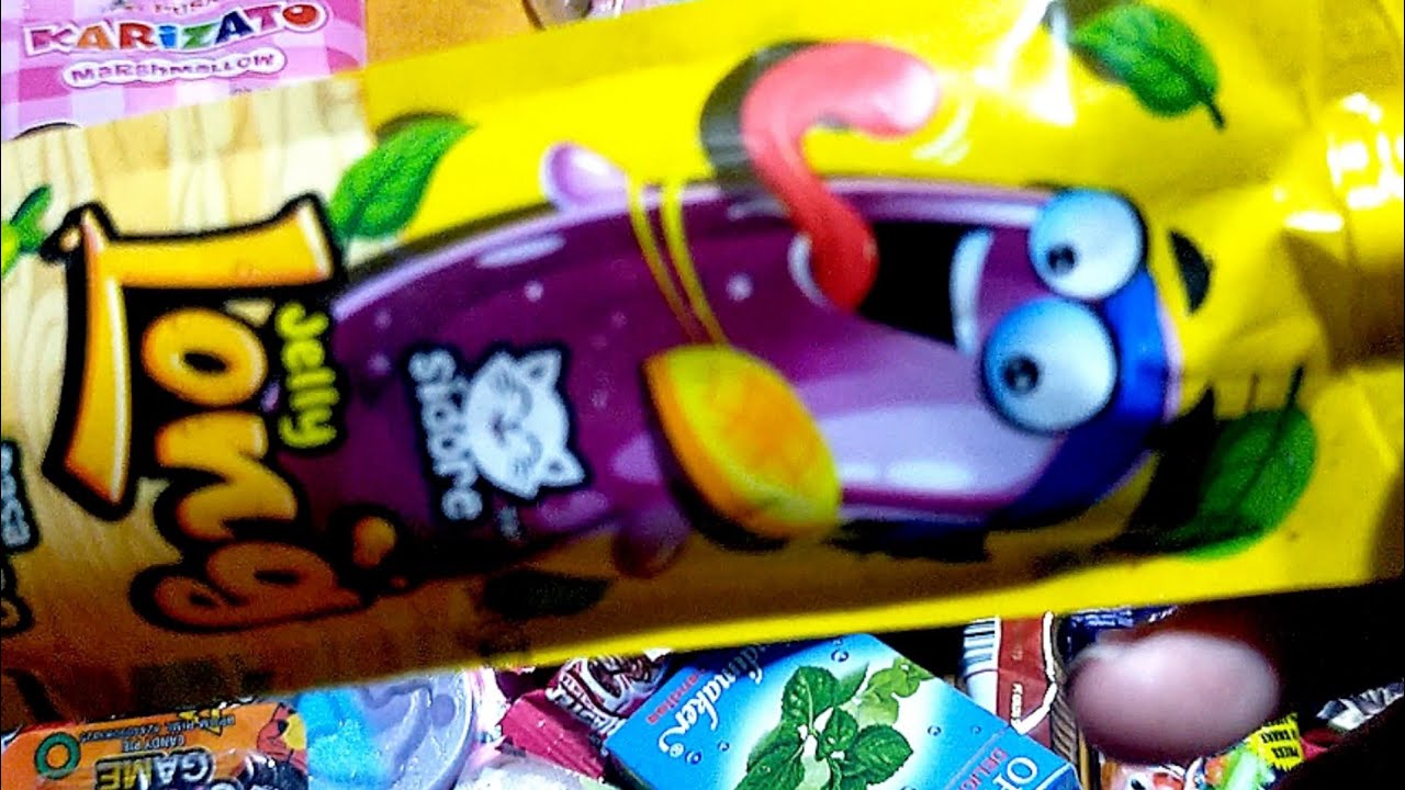 How to Open Some Lots of Candies, Long Jelly - Elta ASMR #383 - YouTube