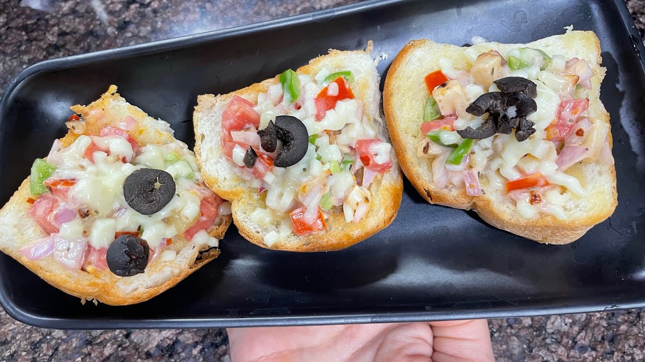 पाव पिज़्ज़ा कैसे बनाए-Pav pizza recipe-Without oven Pav pizza-Pizza ...