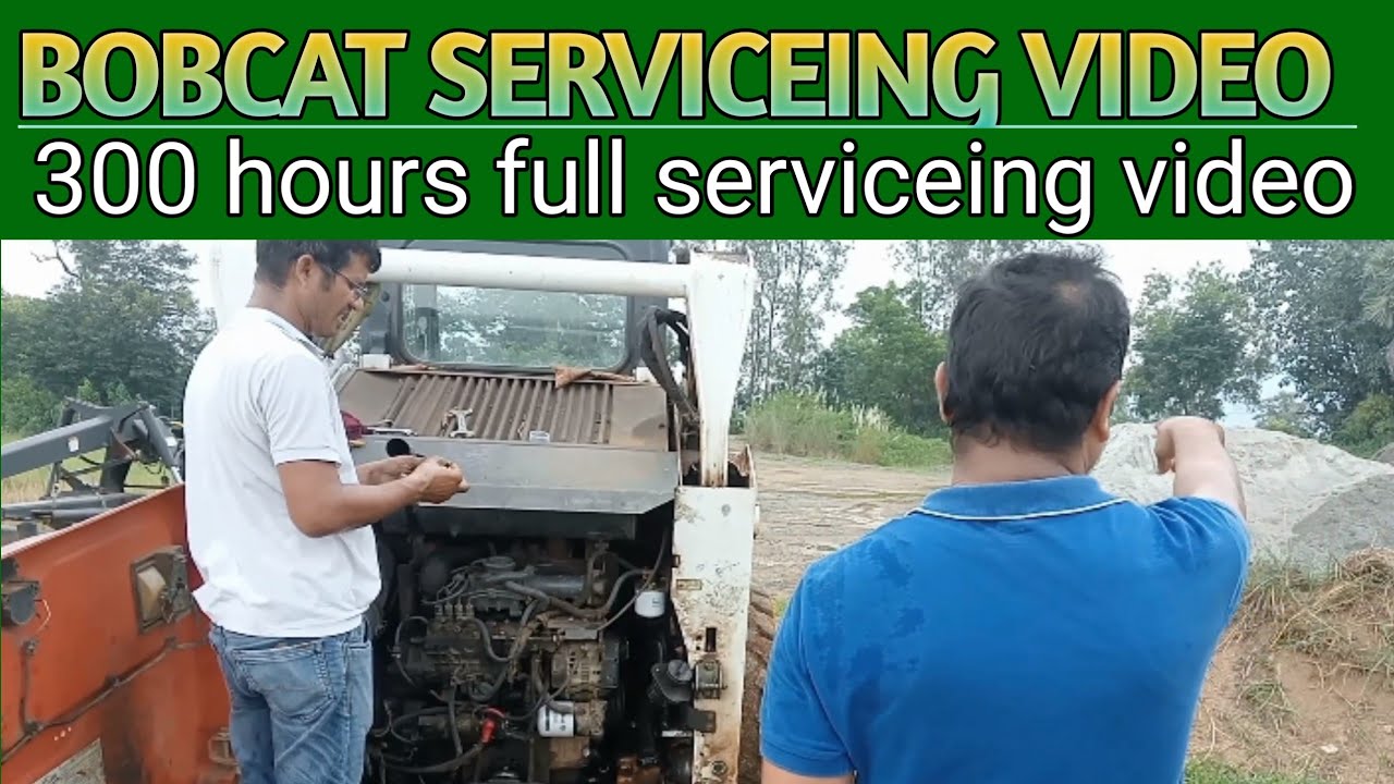 bobcat skid serviceing and maintenance video #how to service a bobcat ...