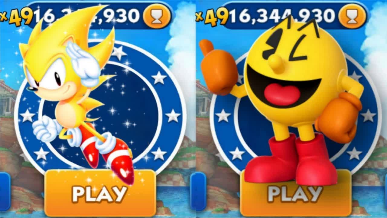 Sonic Dash - Super Sonic VS PacMan _ Movie Sonic vs All Bosses Zazz ...