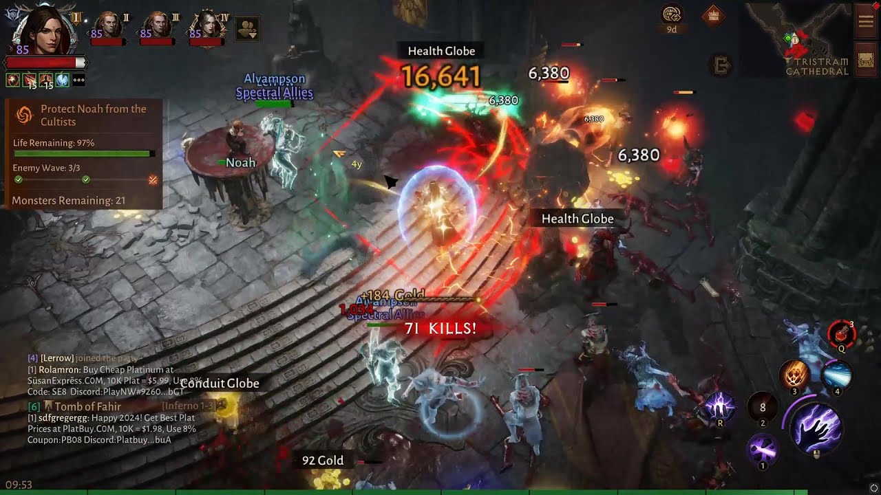 Diablo Immortal - Tristram Cathedral Dungeon - YouTube