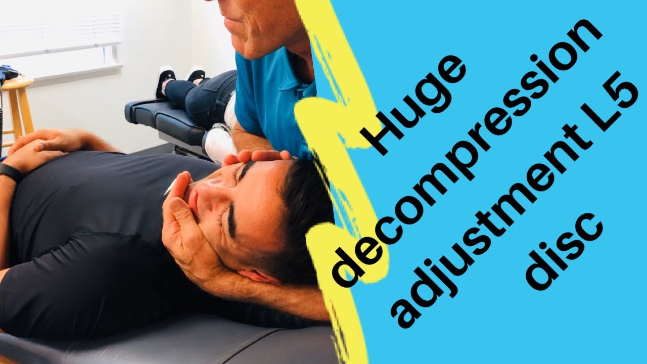 Huge decompression adjustment L5 disc - YouTube