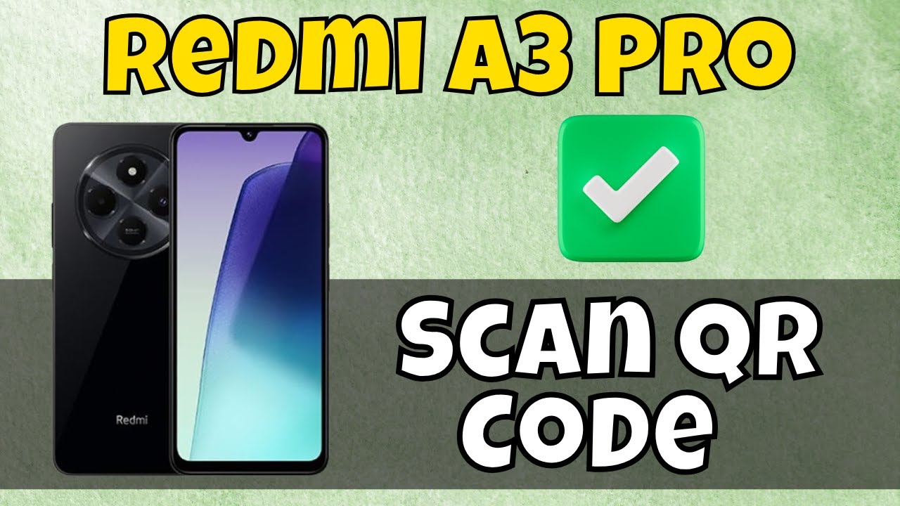 How to Scan QR Code Redmi A3 Pro #redmi - YouTube
