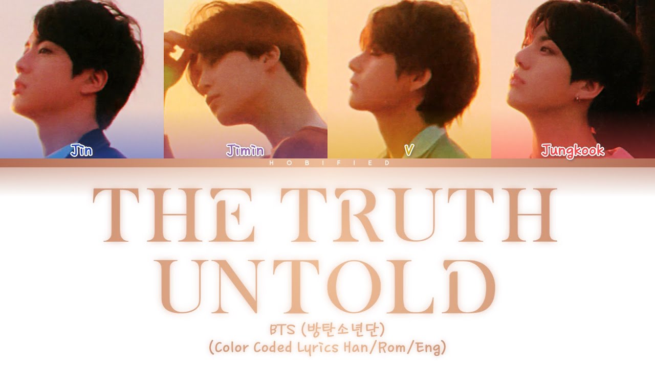BTS (방탄소년단) – The Truth Untold (전하지 못한 진심) (Feat. Steve Aoki) (Color ...