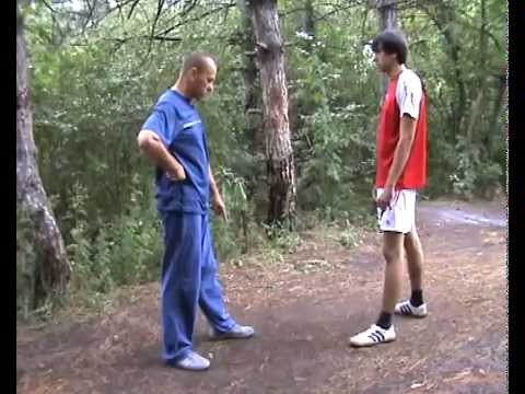 54 Удар ногой в пах кин-гери /kick kin-geri in groin/ - YouTube