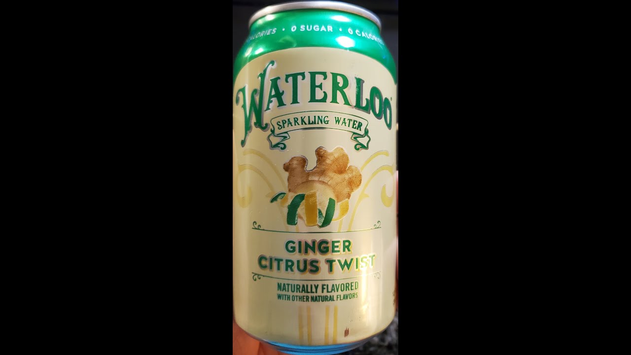 Waterloo Ginger Citrus Twist Sparkling Water Review - YouTube