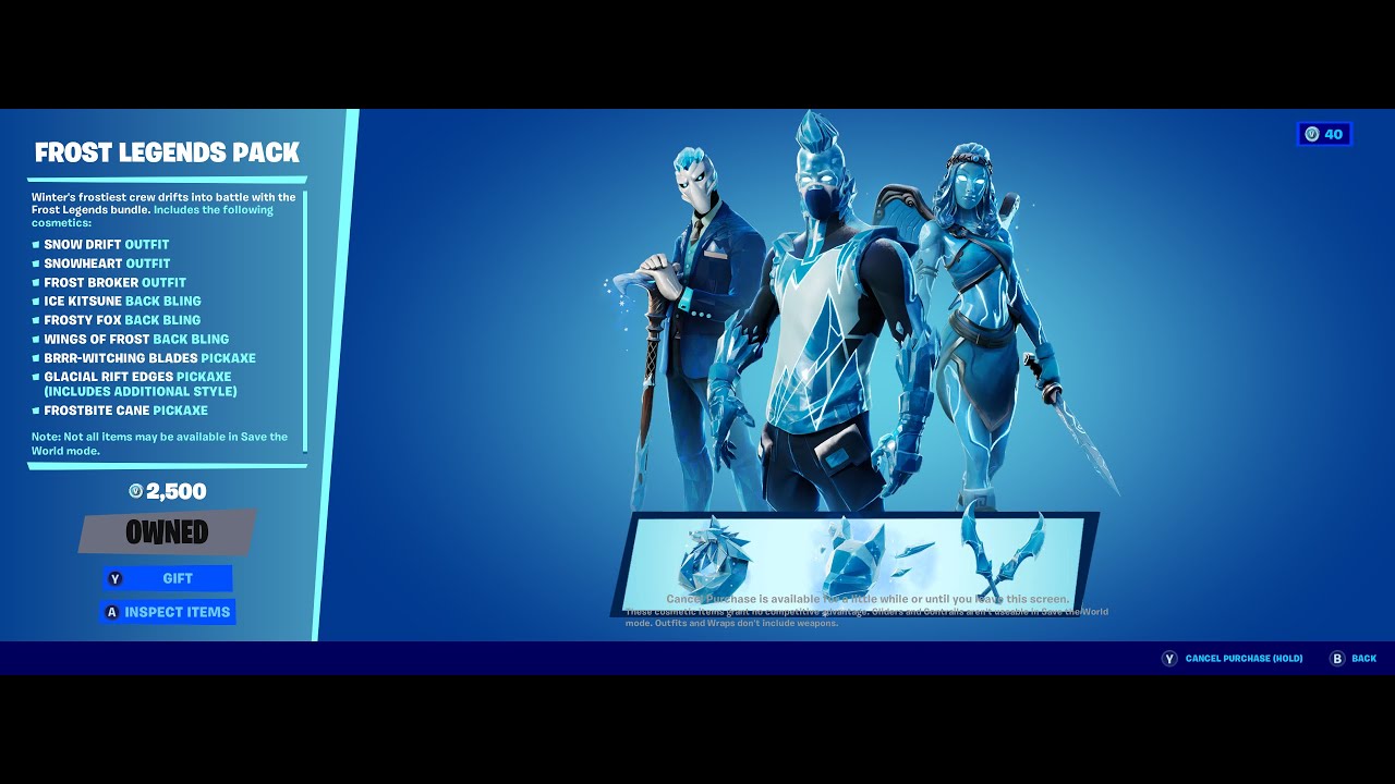FORTNITE SEASON 5 CHAPTER 2 ZERO POINT I BOUGHT THE FROST LEGENDS PACK ...