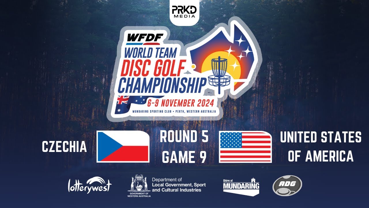World Team Disc Golf Championships 2024 • CZE V USA • Round 5 Game 9 ...