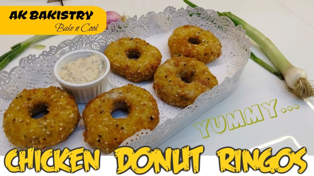 chicken donut recipe |chicken cheese donut recipe - YouTube