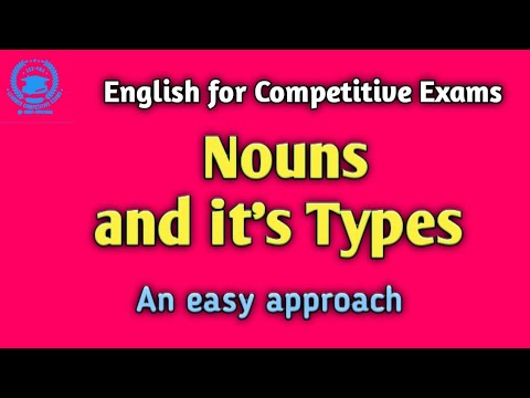 Nouns|Types of Nouns|English for Competitive Exams|PPSC|Tehsildar|FPSC ...