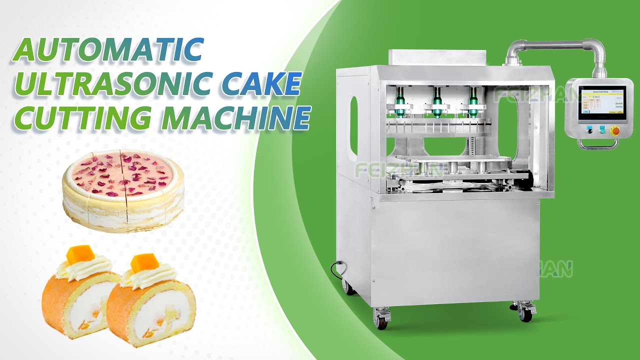 How To Use Automatic 20KHz Ultrasonic Cutting Machine for Frozen Mousse ...