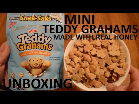 Unboxing Mini Teddy Grahams Made With Real Honey In Recloseable Snak ...