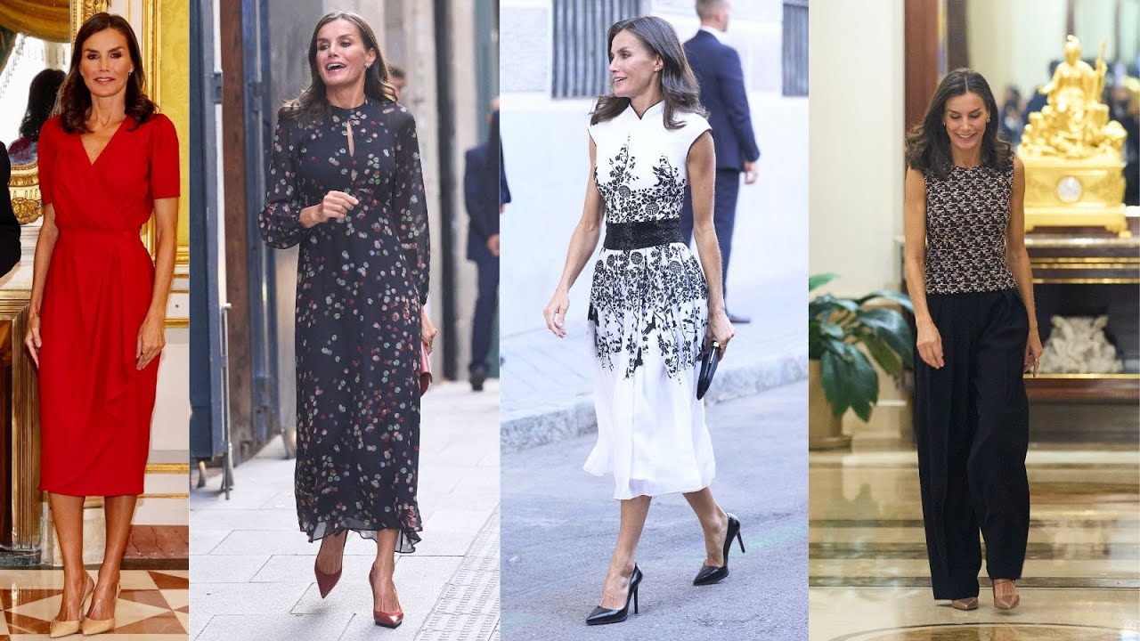 Queen Letizia of Spain’s week of repeated Styles - YouTube
