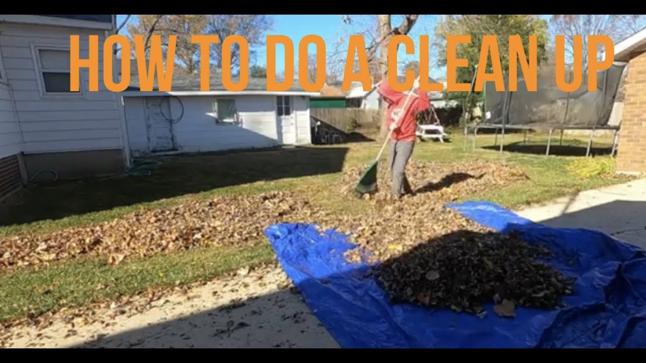 HOW TO DO A LEAF CLEAN UP - YouTube