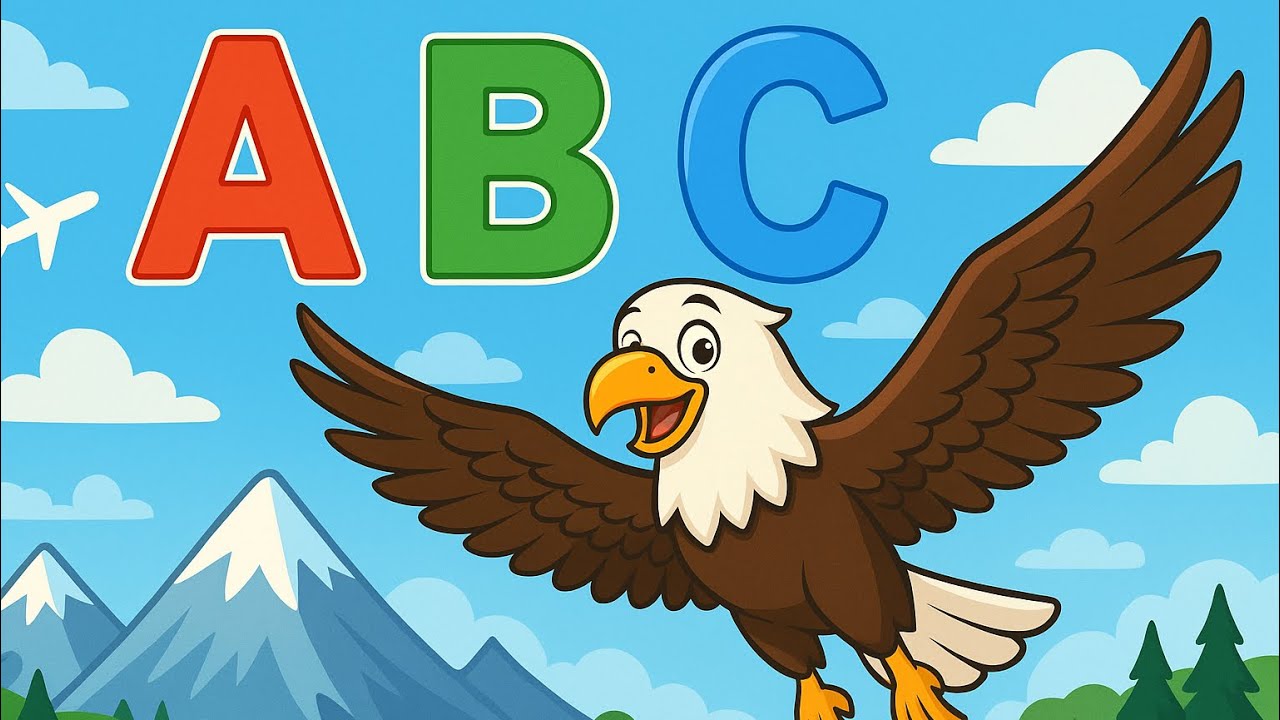 ABC in Eagle World 🦅 | Learn Alphabet with Eddy the Eagle | A to Z Sky ...