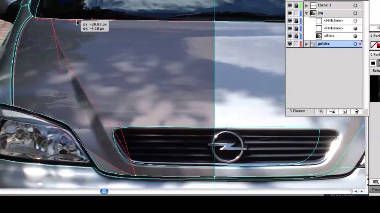 How to Draw a Realistic Car With Illustrator Mesh Tool : Meshing the ...