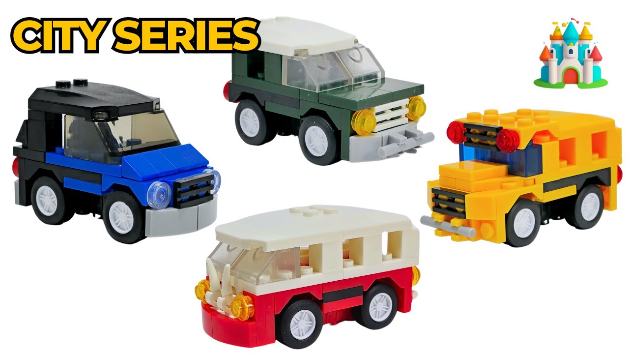 LEGO City Cars: Kombi and more - Speed Build | Unofficial LEGO - YouTube