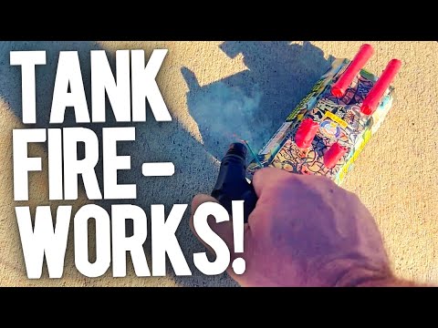 I Shot Tank Fireworks To See Which is The Best! - YouTube