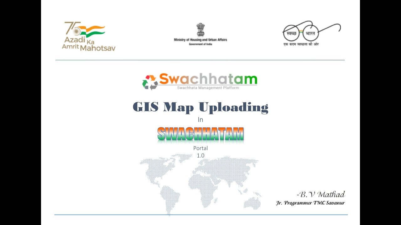 SBM URBAN MIS portal: Steps to Upload GIS Map - YouTube