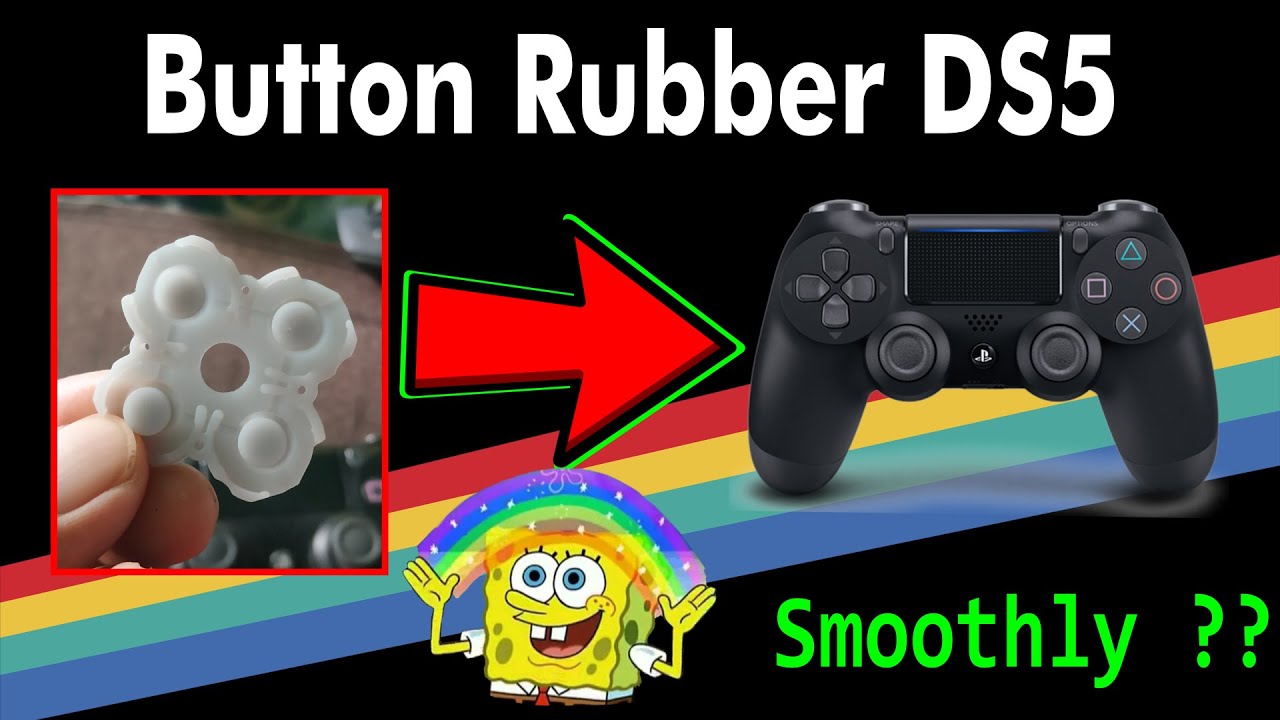 Tutorial Replace DS4 button rubber with DS5 button rubber - YouTube