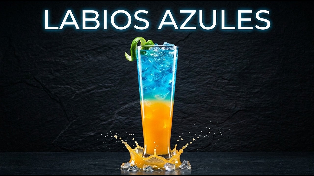 APRENDE HACER LA BEBIDA LABIOS AZULES. UN COCTEL EXQUISITO Y FACIL ...