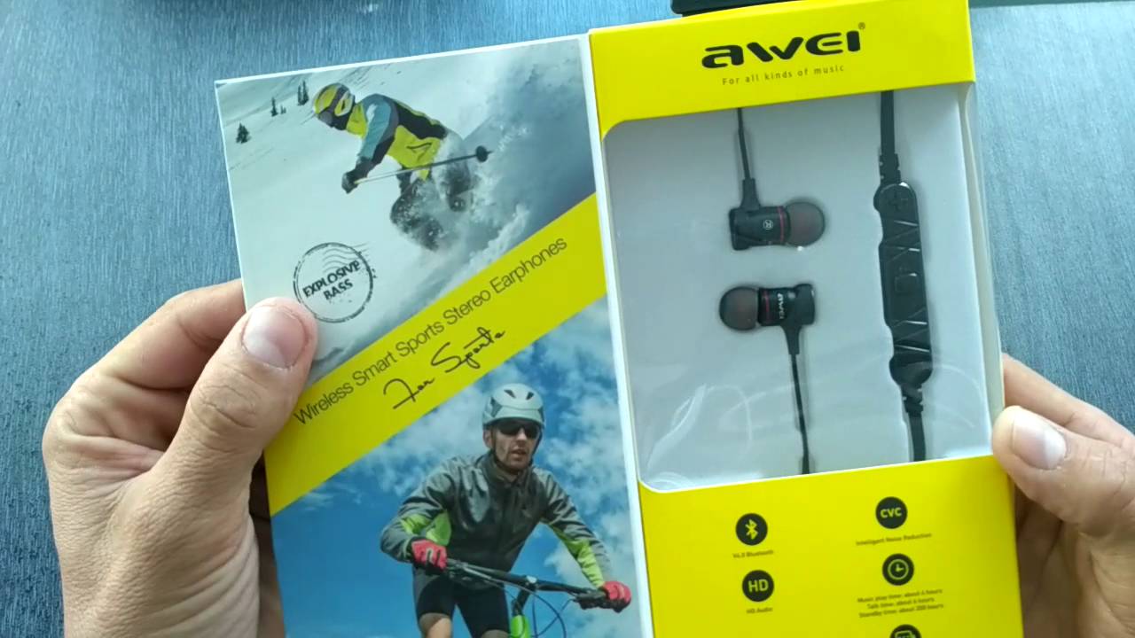 Awei A920BL Smart Wireless Bluetooth 4.0 Sports Stereo Earphone - YouTube