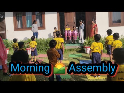 Morning 🌄 Assembly। Morning Yoga। physical excercise for kids। Morning ...