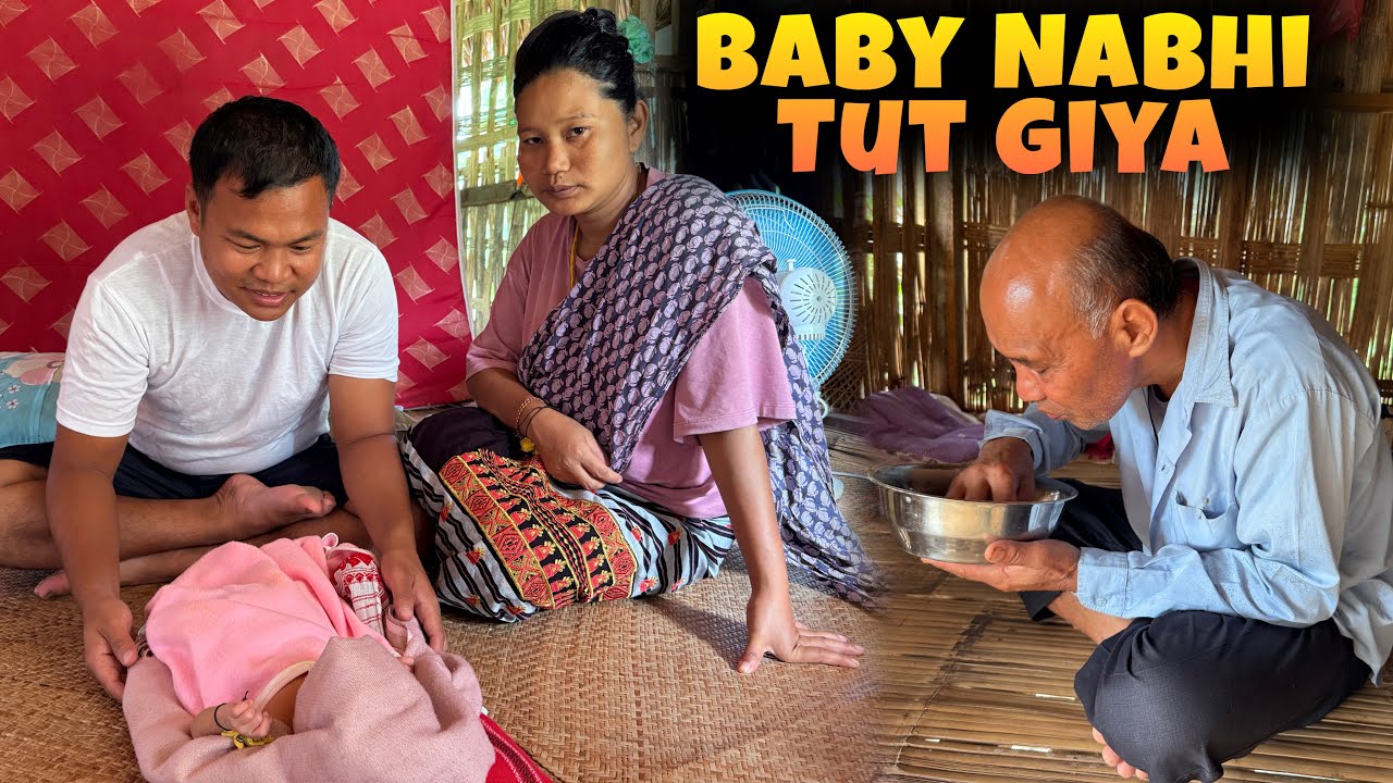 Finally baby ka nabhi tut gaya | Baby ke liye Traditional Puja kiya ...