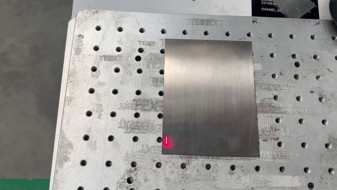 50w for 0 2mm depth mark on 100x130mm 0 7mm thickness stainless steel ...