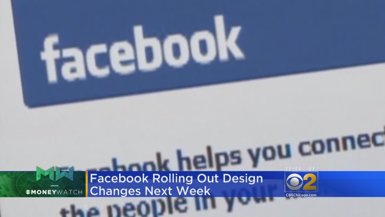 Facebook To Launch Updated Design - YouTube