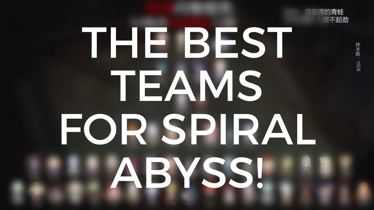 THE MOST POPULAR SPIRAL ABYSS TEAMS | Genshin Impact 3.0 - YouTube
