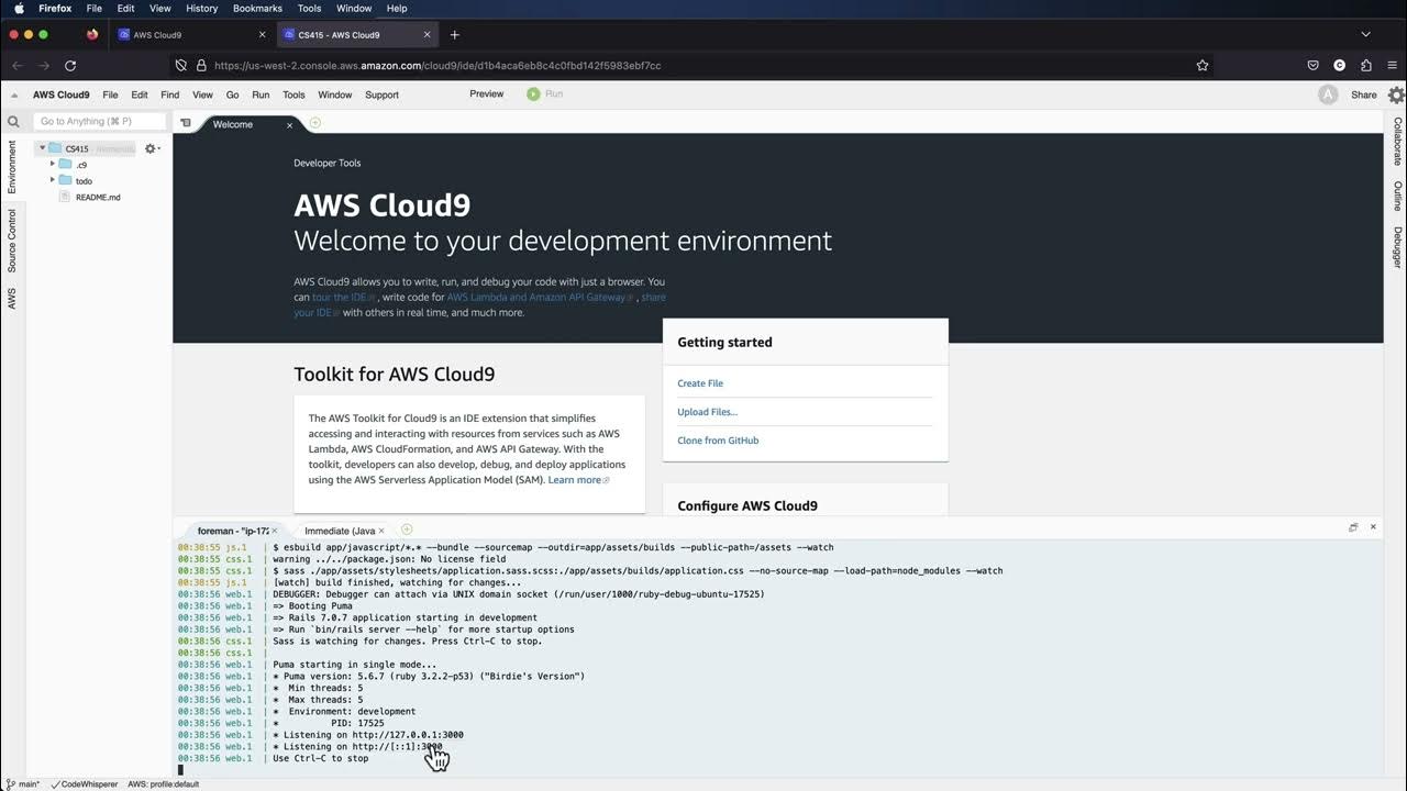 Setup Rails on Cloud9 - YouTube