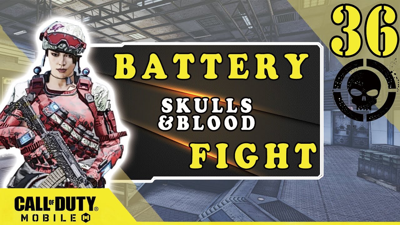 BATTERY SKULLS&BLOOD FIGHT | CALL OF DUTY MOBILE BATTLE ROYALE [SOLO VS ...