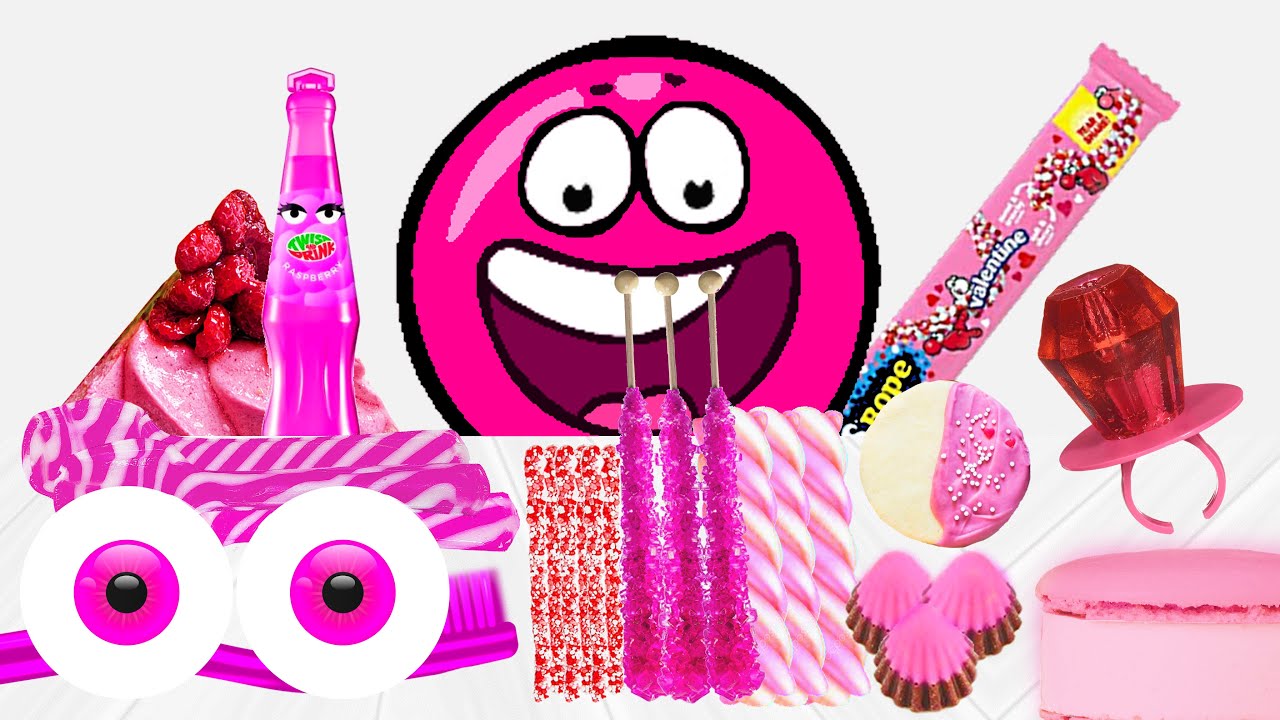 PINK FOOD MUKBANG - RED ВALL 4 ANIMATION MUKBANG #8 - YouTube
