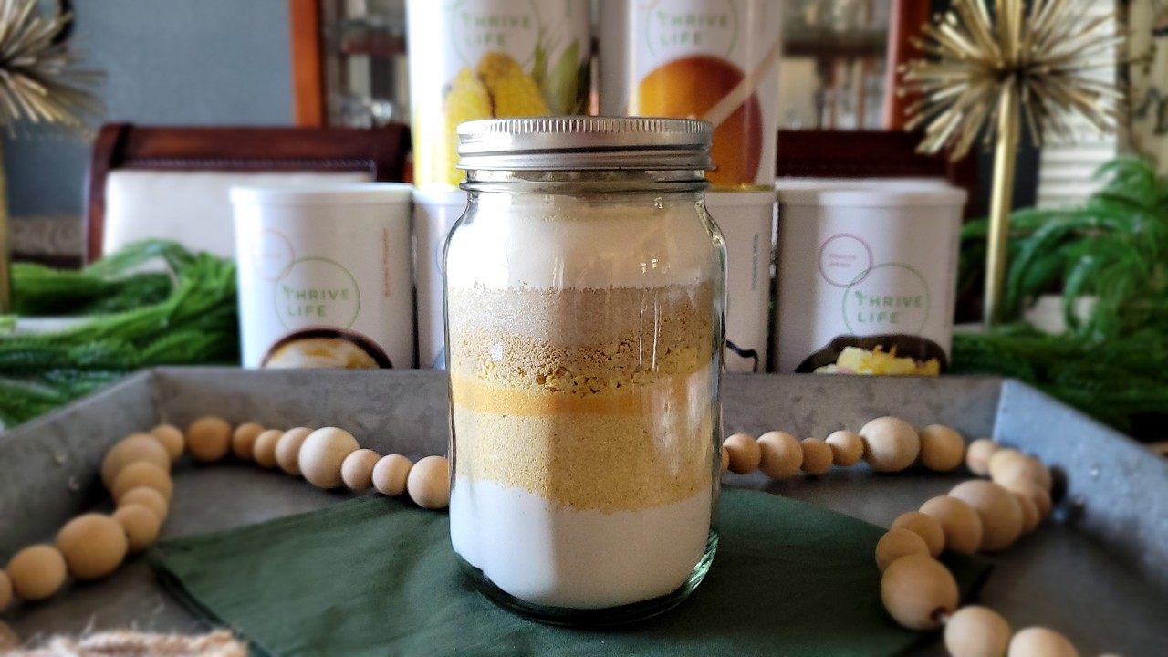 Honey Cornbread Mix in a Jar | Just Add Water + Oil | Shelf-Stable ...