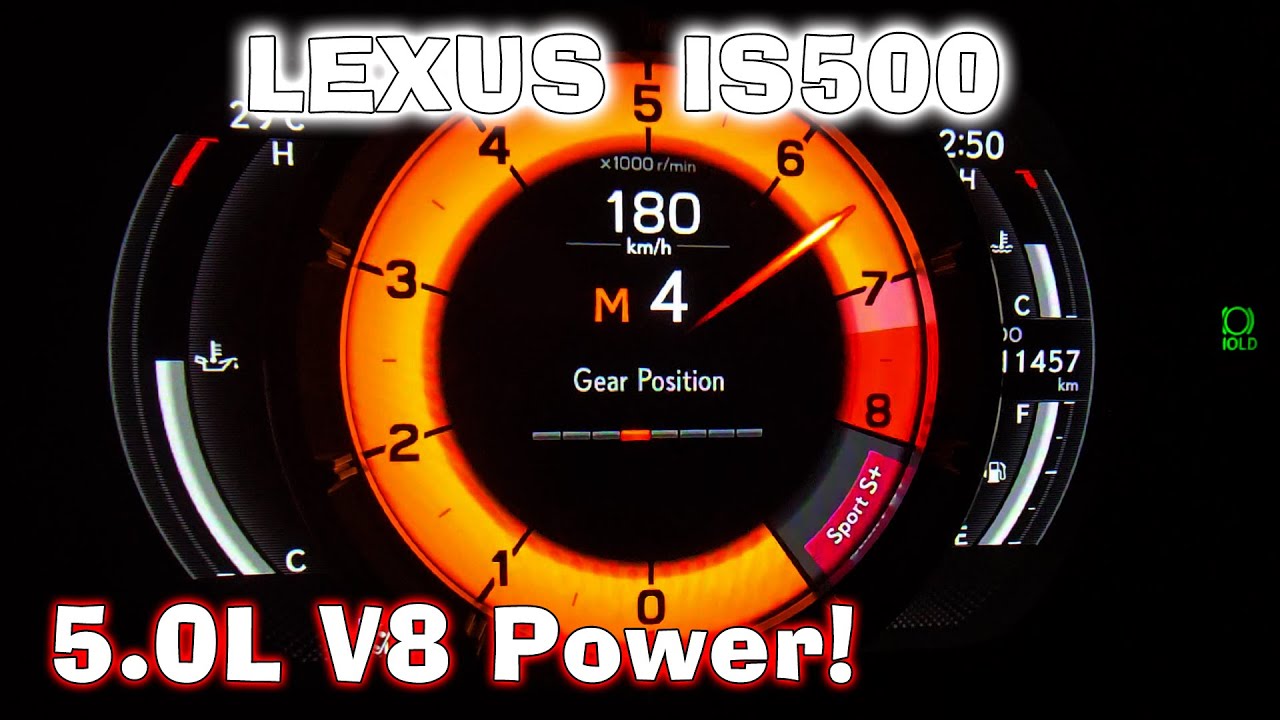 Lexus IS500 Full Throttle! Experience the Power of the 5.0L V8 Engine (Japan specification ...