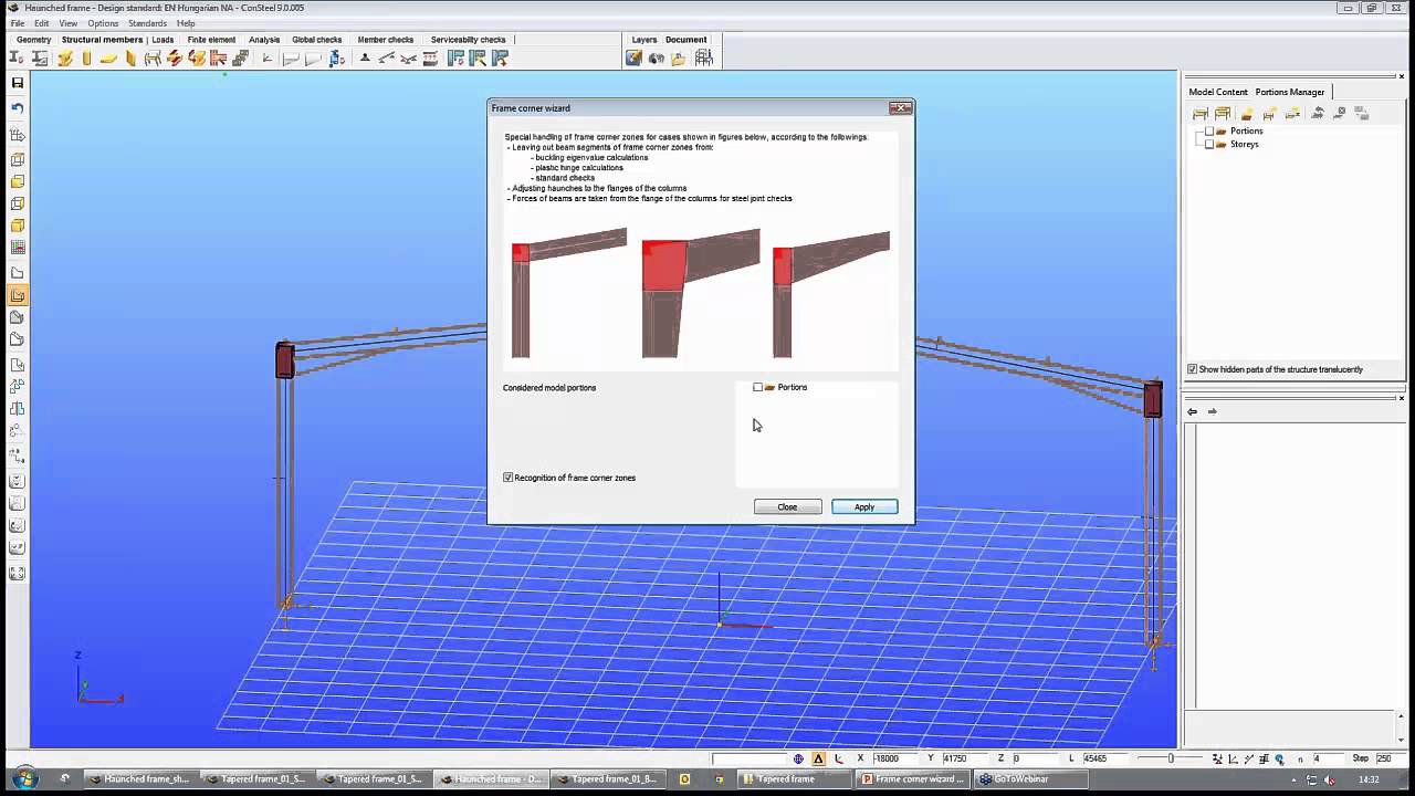 ConSteel webinar - Frame corner wizard - YouTube