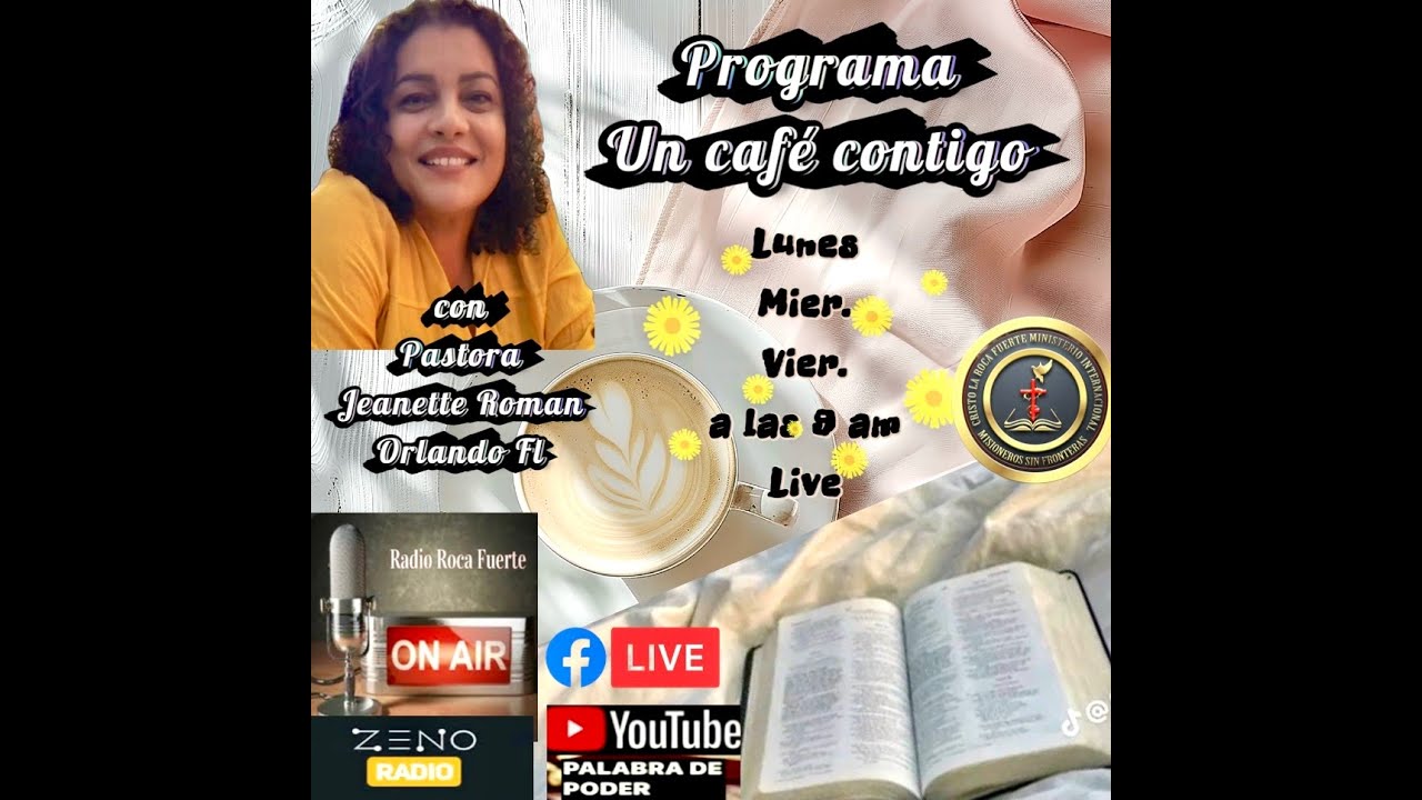 Tema: La oracion de Joel el profeta Programa un cafe contigo Past. Jeanette Roman - YouTube