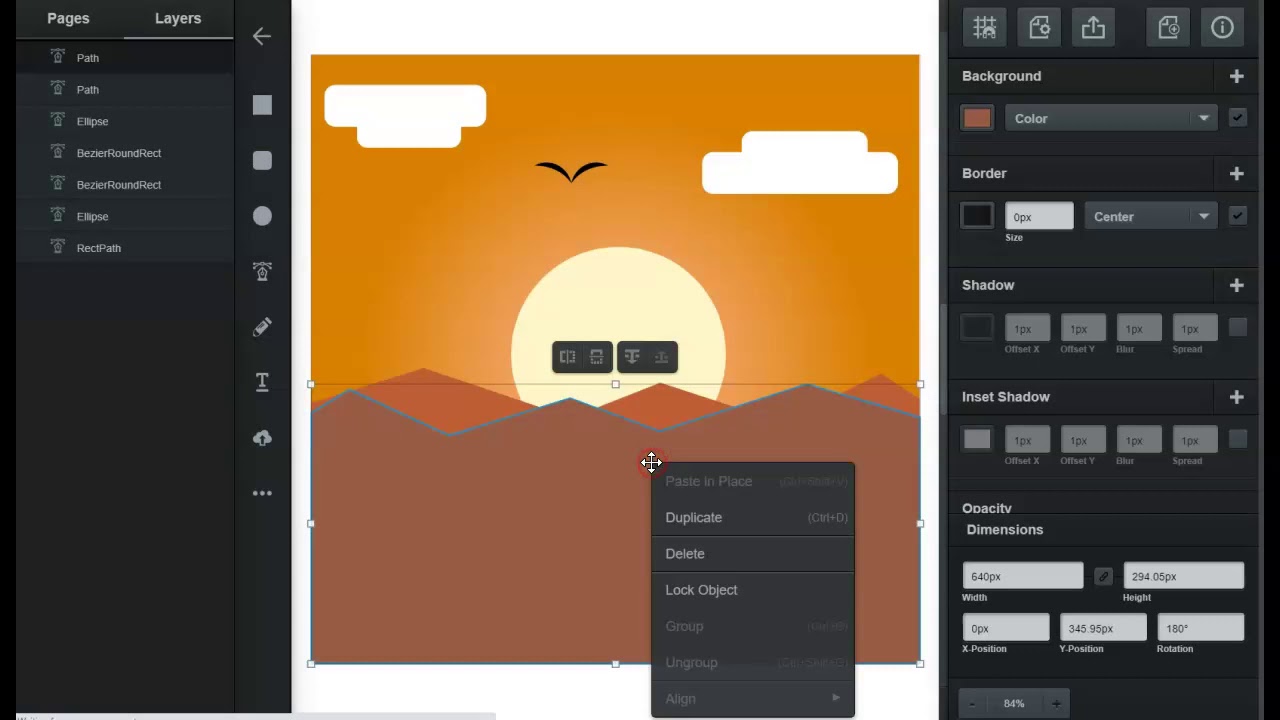 Making a Simple Landscape in Vectr - YouTube