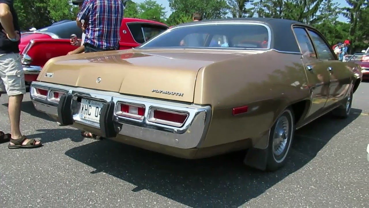 RARE '73 PLYMOUTH SATELLITE SEDAN IN GRANBY QC 8-27-19 - YouTube