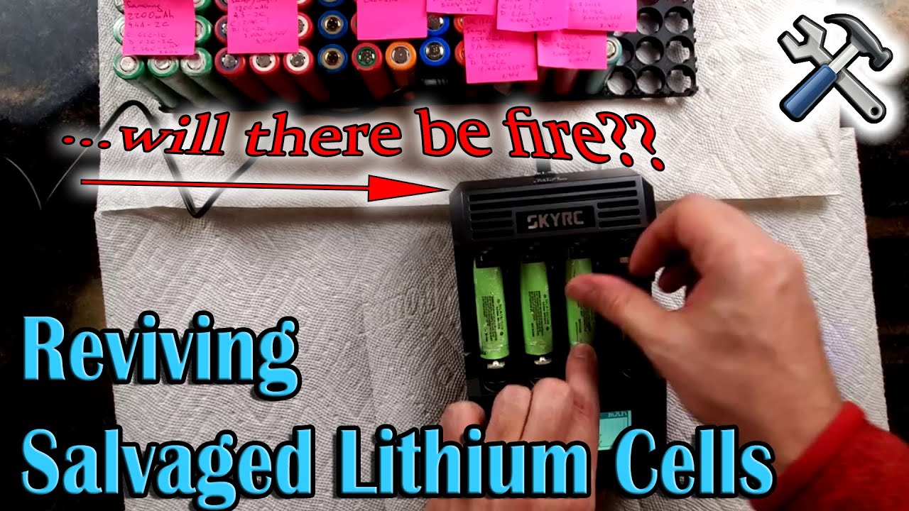 Reviving Lithium Battery Cells | Salvaging 18650 Cells - YouTube