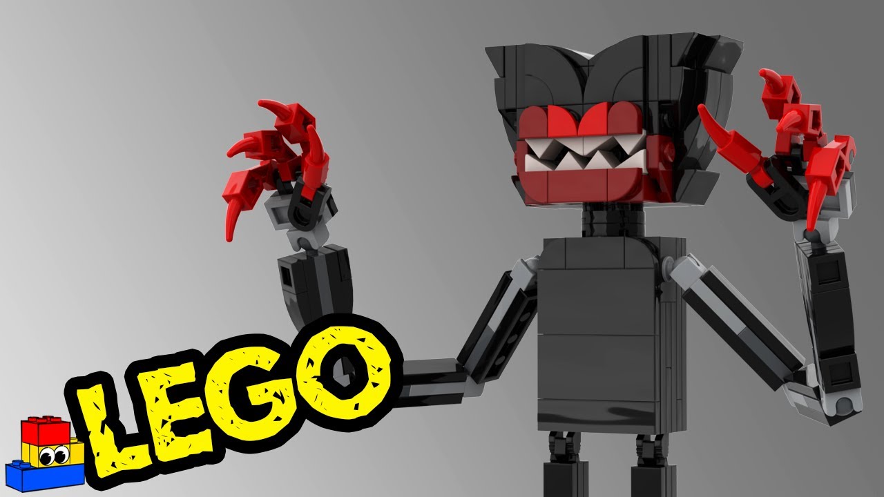 I made Huggy Wuggy.EXE out of LEGO // Poppy Playtime - YouTube