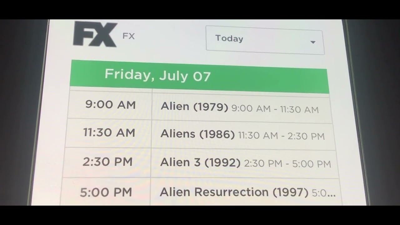 Aliens on FX - YouTube