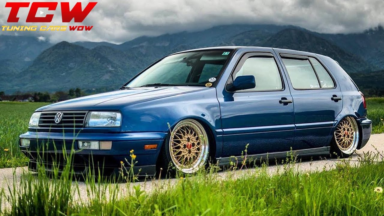 VW Golf MK3 US GLI Bagged on BBS Rims Project by Stefan - YouTube