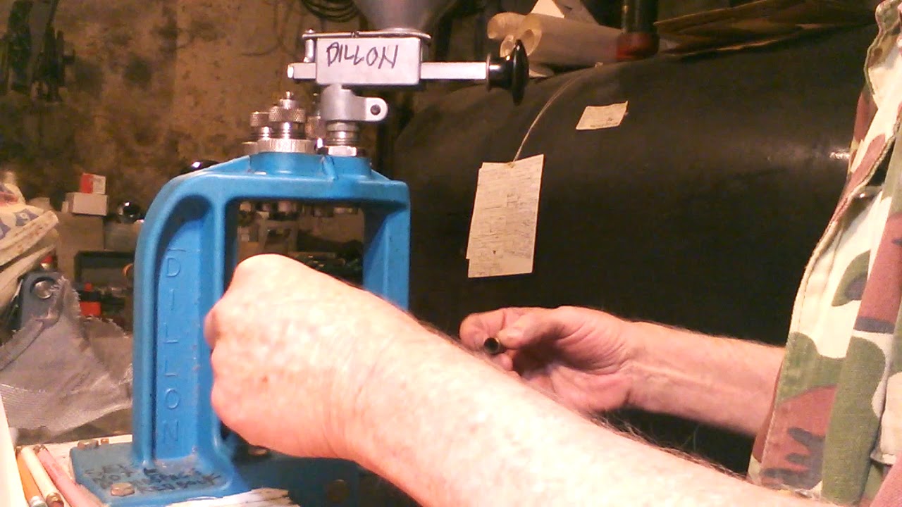 Reloading 45 ACP on a Dillon RL-450 - YouTube