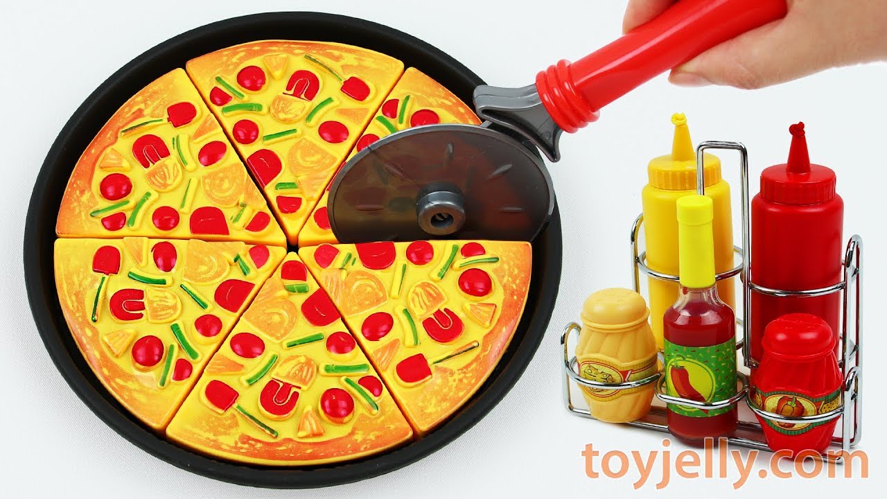 Play Doh Oven Toy Velcro Cutting Pizza Ice Cream Learn Fruits ...