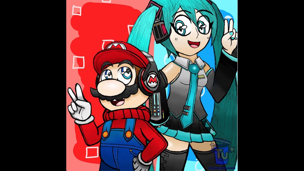 "Mario & Miku Day; 2021!" (Speedpaint) - YouTube
