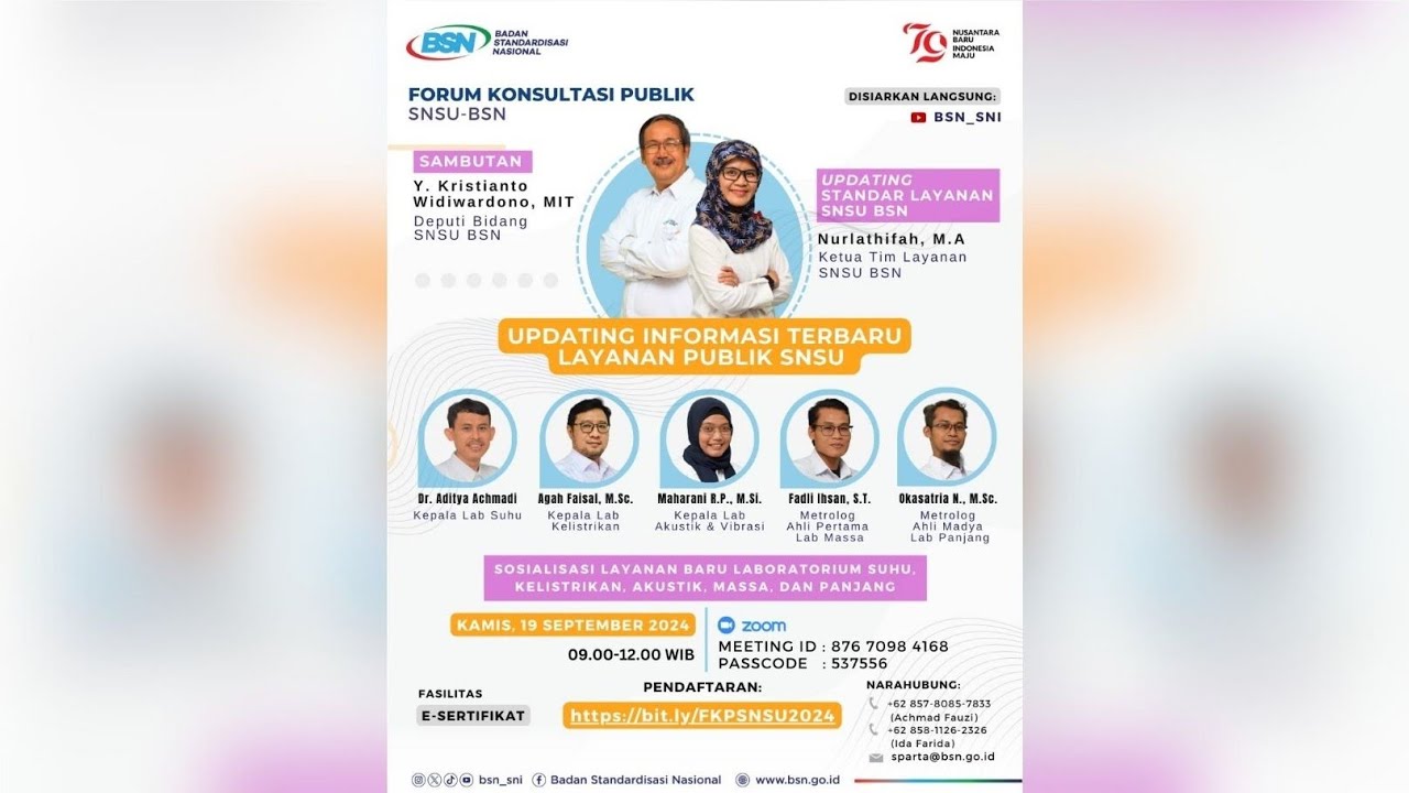 Sosialisasi Layanan Baru Laboratorium SNSU Suhu, Kelistrikan, Akustik ...